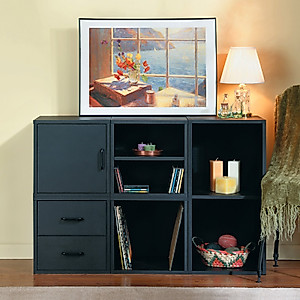 Foremost 340022 Modular 6-in-1 Shelf Cube Storage System, Honey