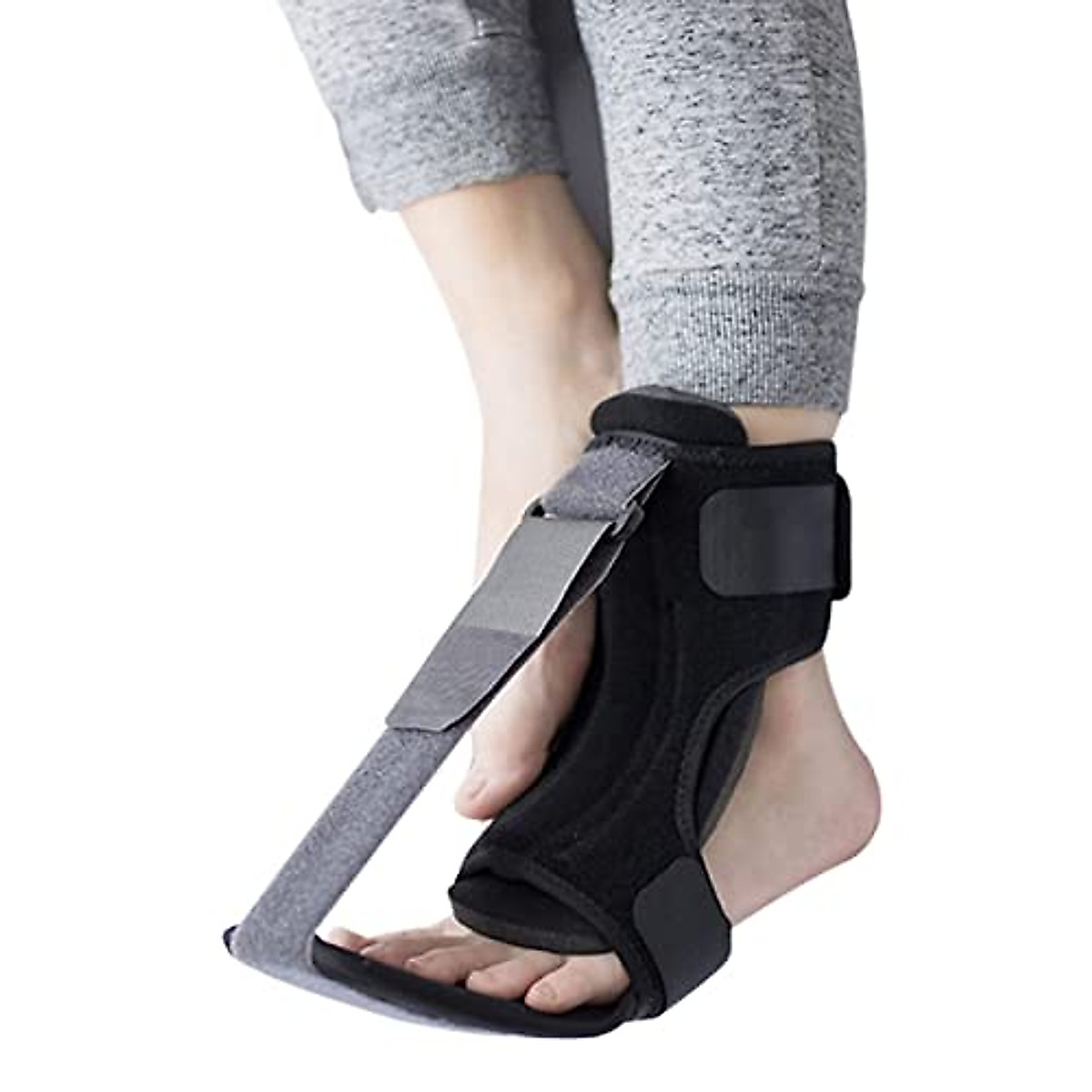 Jonlaki Plantar Fasciitis Night Splint,Foot Drop Support Brace,Adjustable Dorsal Night Splint for Relieve Arch Arch Ankle Pain,Foot Corrector(L)