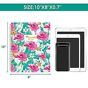 Planner 2023-2024 - July 2023-June 2024, Academic Planner 2023-2024, Weekly & Monthly Planner, 8" x 10", 2023-2024 Planner with Twin-Wire Binding, Thick Paper, Check Boxes, Printed Monthly Tabs,