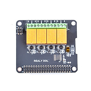GeeekPi 4 Channel Relay Board Module for Raspberry Pi, Power Relay Module for Raspberry Pi 4B & Raspberry Pi 3 Model B+ & Raspberry Pi 3/2 Model B (No Programming Required/Programmable)