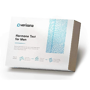 Hormone Test for Men – Check 5 Essential Hormones – Saliva Kit for CLIA-Certified Lab Analysis – Verisana
