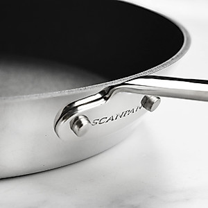 Scanpan Stratanium+ Nonstick Stainless Steel 9.5 & 11" Fry Pan Skillet Set - Maitre D' - Made in Denmark