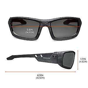 Ergodyne Skullerz Odin Polarized Safety Sunglasses - Kryptek Typhon Frame, Polarized Smoke Lens