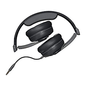 Skullcandy Cassette Junior Wired Headphone Over-Ear / Works with iPad, iPhone, Android, Computers / Great for Boys, Girls, Toddler, School, Sports, and Gaming / Kids Headphones Wired - Black