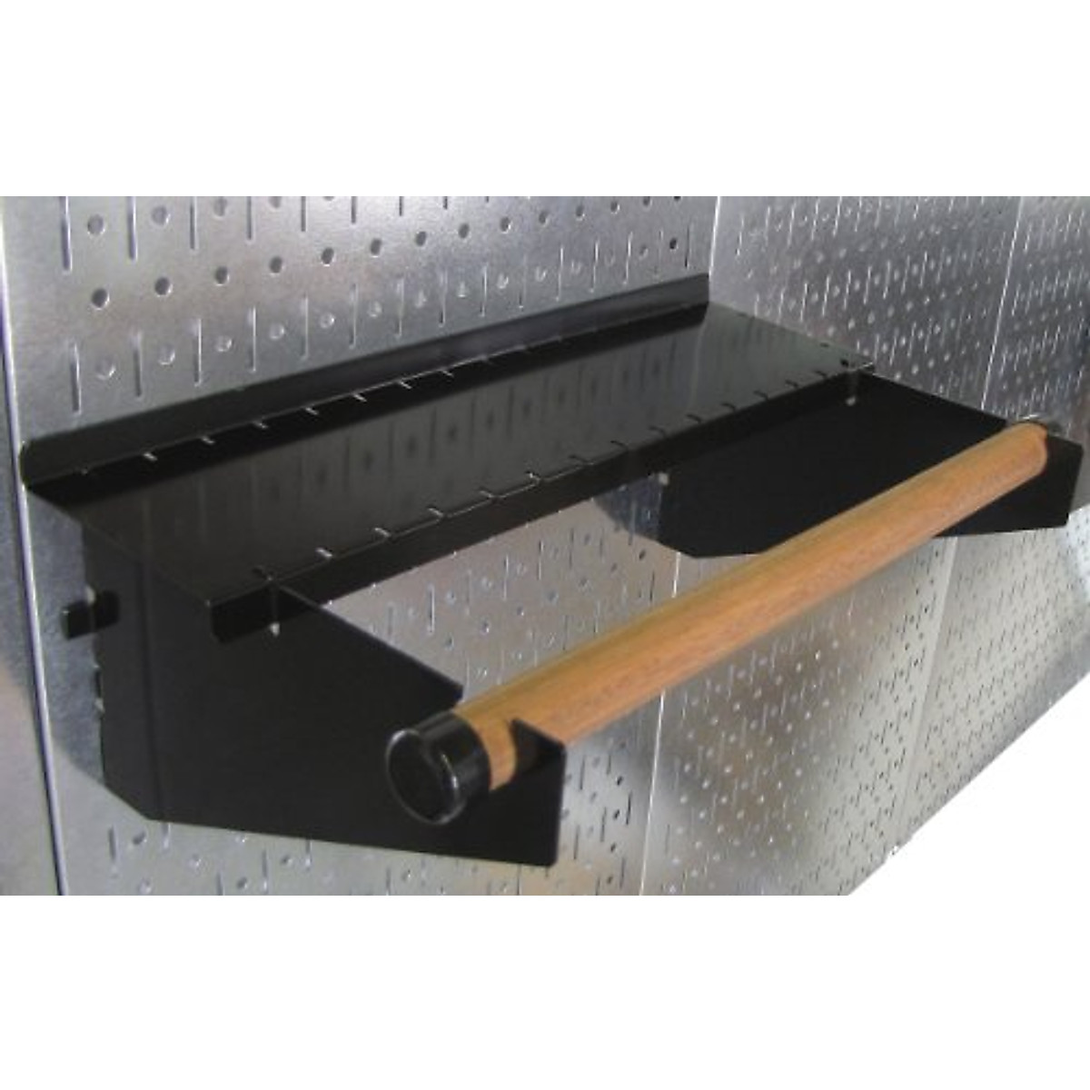 Wall Control 30BAS300GVB 4-Feet Metal Pegboard Basic Tool Organizer Kit with Galvanized Toolboard and Black Accessories, Metallic