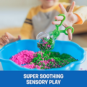 Educational Insights Playfoam Pluffle Sensory Station with 2 Colors of Playfoam Pluffle for Sensory Bins, Ages 3+