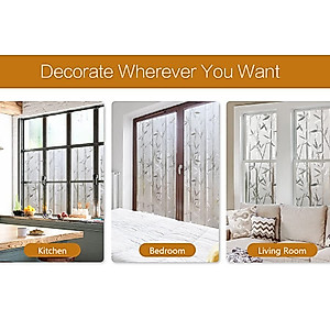 YUTR Window Film Glass Decor Films Frosted Privacy Covering Door Cling Removable Decal Stickers for Home (Color : As Shown, Size : 90x300 cm)