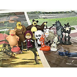 Disney Masha & the Bear My Busy Books - Storybook, 10 figurines, playmat