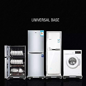YULEMY Mini Dorm Fridge Stand Washing Machine Base Universal Mobile Base with 4 Strong Feet Multi-Functional Adjustable Pedestal for Dryer, Washer and Refrigerator (Grey)