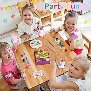 dededa 2Pcs Paint Your Own Unicorn Night Light Art Kit, Arts and Crafts for Kids Ages 4-8,Unicorn Toys Unicorns Gifts for Girls Ages 6-8 Painting Kit for Kids 4 5 6 7 8 9 10 11 12+