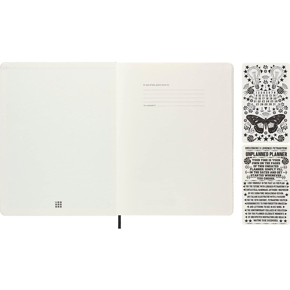 Moleskine Limited Edition Undated Planner Petrantoni, 12M, Extra Large, Hard Cover (7.5 x 10)