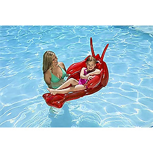 Poolmaster Lobster Lounge Ride-On , Red
