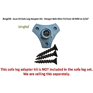 BingLTD - 8" Unfinished Profile Hardwood Sofa Leg - Set of 8 (P3145-UNF)