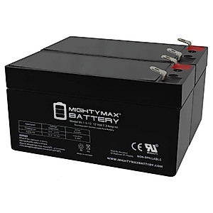Mighty Max Battery ML1.3-12 - 12 Volt 1.3 AH SLA Battery - Pack of 2