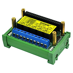 DIN Rail Mount 5 SPST-NO RPi IoT Power Relay Module for Raspberry Pi Zero/Zero-W