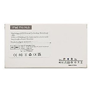 iPad Pro USB C Hub, 6-in-1 Adapter for iPad Pro 2021 iPad Air 5 Docking Station with 4K HDMI, 60W Power Delivery, 2 USB 3.0 & 3.5mm Headphone Jack, for MacBook Air, MacBook Pro, XPS, and More