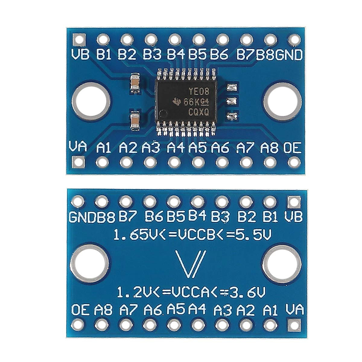 Dorhea 10PCS TXS0108E 8 Channel Level Conversion Module High Speed Full Duplex 8 Way Bi-Directional Converter 8-Bit Logic Level Module Shifter 3.3V 5V Compatible with Raspberry Pi
