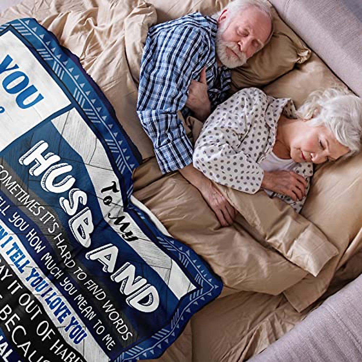 Gifts for Husband, Husband Gifts Blanket, Husband Gifts from Wife, Husband Birthday Gift, Anniversary Wedding Birthday Gifts for Husband Unique, Gift for Husband, Husband Gift Throw Blanket 60"x 50"