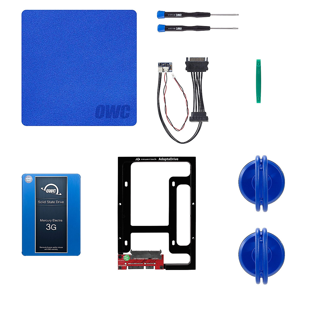OWC 500GB 3G SSD and HDD DIY Complete Bundle Upgrade Kit for Late 2009-2010 iMacs, (OWCKITIM09HE500)