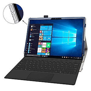 Bige for Latitude 7320 Detachable Case,PU Leather Folio 2-Folding Stand Cover for Dell Latitude 7000 7320 Detachable 13" 2-in-1 (2021) Tablet (Not fit Other Dell Laptop),Dark Blue