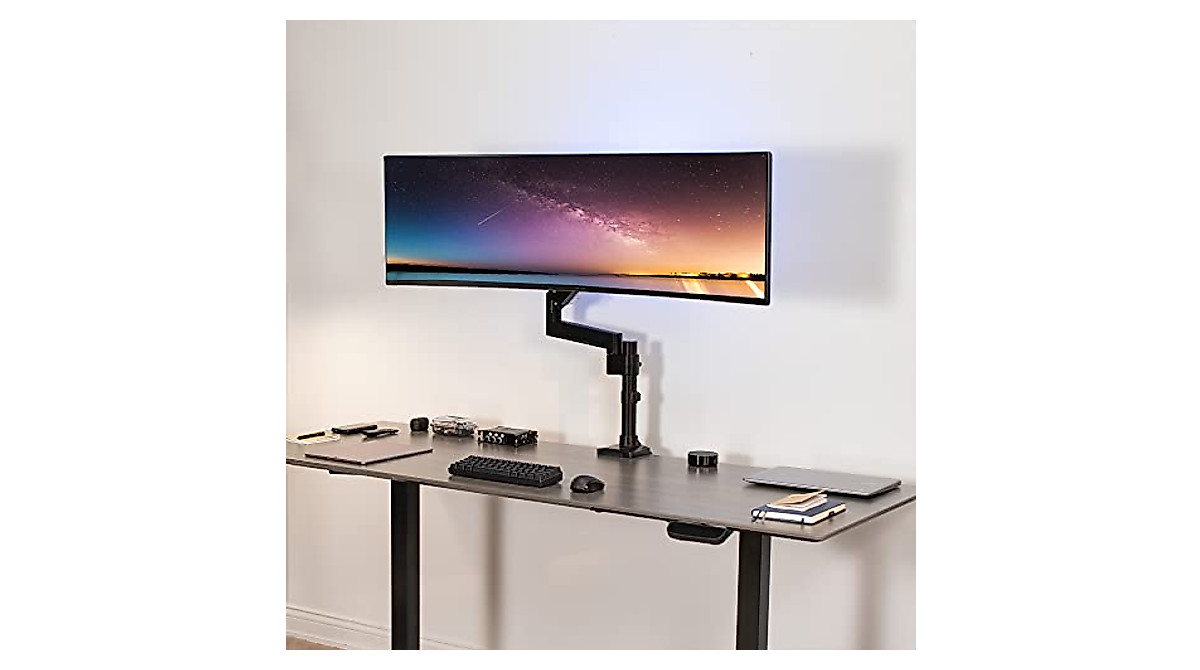 VIVO Premium Aluminum Monitor Arm for Ultrawide Up to 49 Inch Monitors