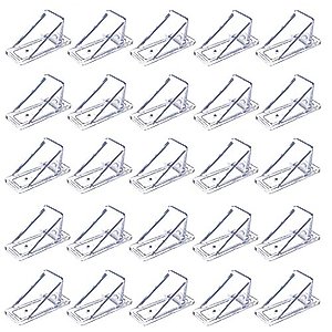 V2-Mini Roof Guard Snow Guard Prevent Sliding Ice Snow Stop Buildup Plastic Multipack-Multicolor (50, Clear)