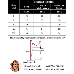 RSLOVE Babydoll Lingerie for Women V Neck Chemise Sexy Exotic Open Front Nightgowns Green