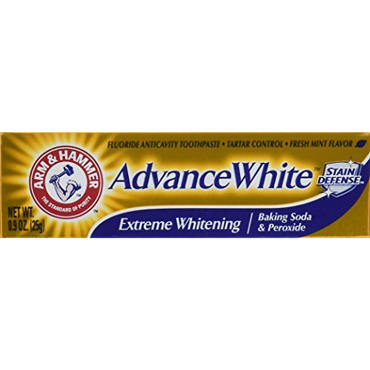 Arm & Hammer Advance White Toothpaste - 0.9 Ounce (Pack of 3)
