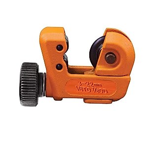 Edward Tools Harden Pro Mini Pipe Cutter 1/8” to 7/8” - Cuts Copper, Aluminum, Metal - Multi Use Tube Cutter, PVC Cutter - Cuts Arrows, Lines - Heavy Duty Steel Blade Pipe Cutter Wheel