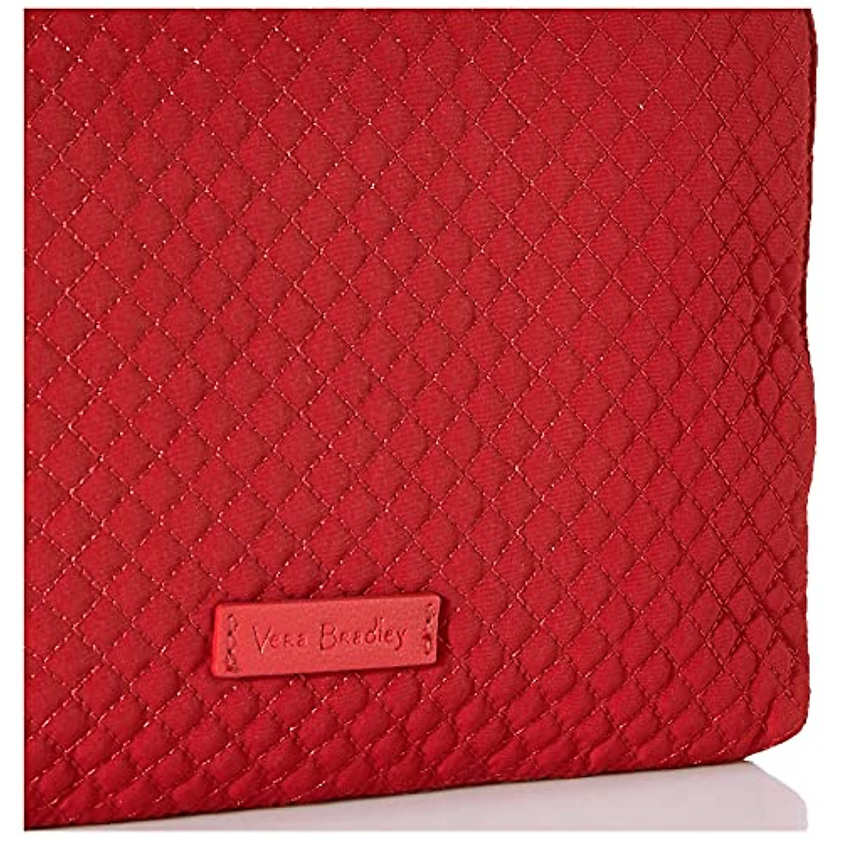 Vera Bradley Women's Microfiber Wristlet With RFID Protection, Cardinal Red, One Size