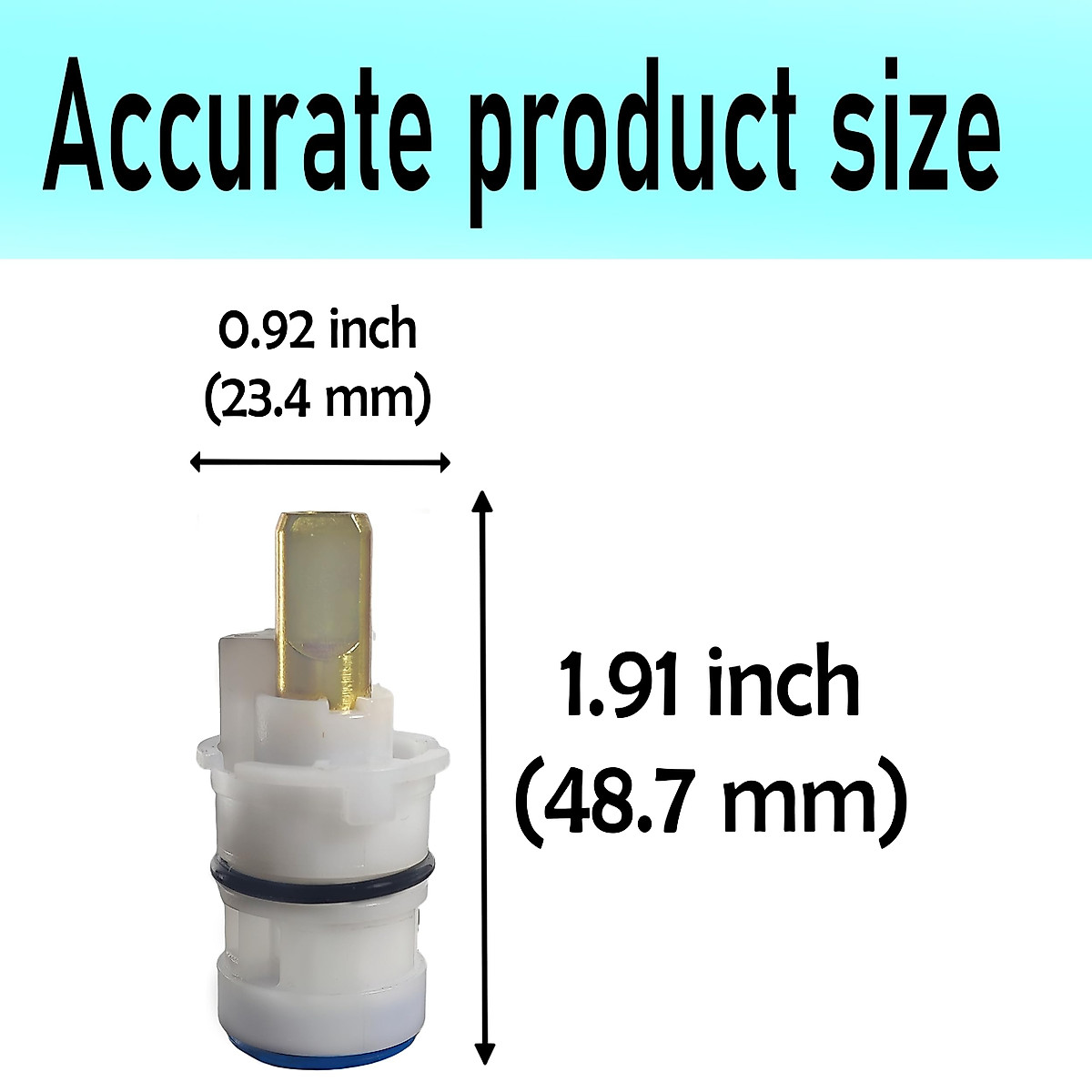 ALITZ Faucet Ceramic Cartridge Replacement for Delta RP47422, Compatible with 2 Handle Victorian Faucets Only,
