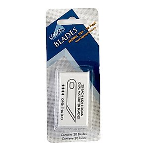 Logan Graphic Products 324 Replacement Mat Blades, Package of 20, Blister Pack (324-20)