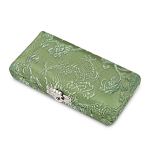 Oboe Case, Wooden & Silk Cloth Cover Oboe Storage Holder Box Protector Bag for 3pcs Oboe Reeds