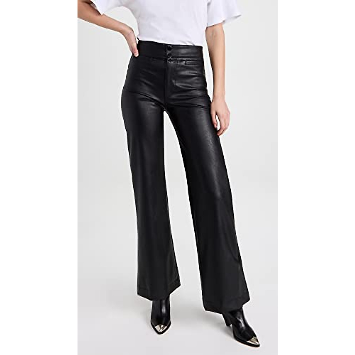 ASKK NY Women's Vegan Brighton Pants, Black, 24