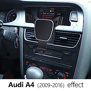 LUNQIN Car Phone Holder for 2009-2016 Audi A4 A5 S4 S5 RS4 RS5 allroad Auto Accessories Navigation Bracket Interior Decoration Mobile Cell Phone Mount