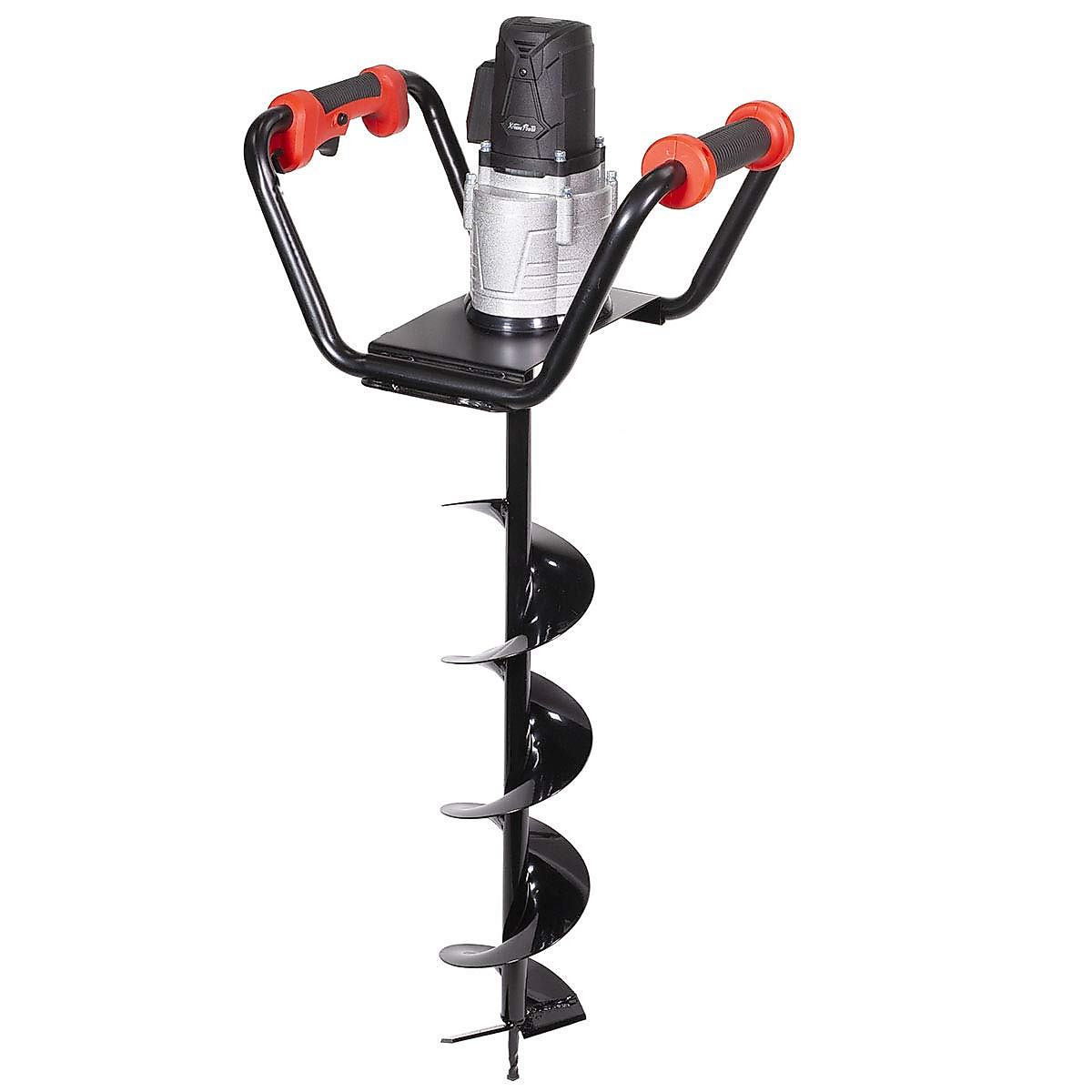 XtremepowerUS 1500W Post Hole Digger Earth Auger Hole Digger Electric Auger Digging Tools Auger with 6" Digging Auger Bit Set