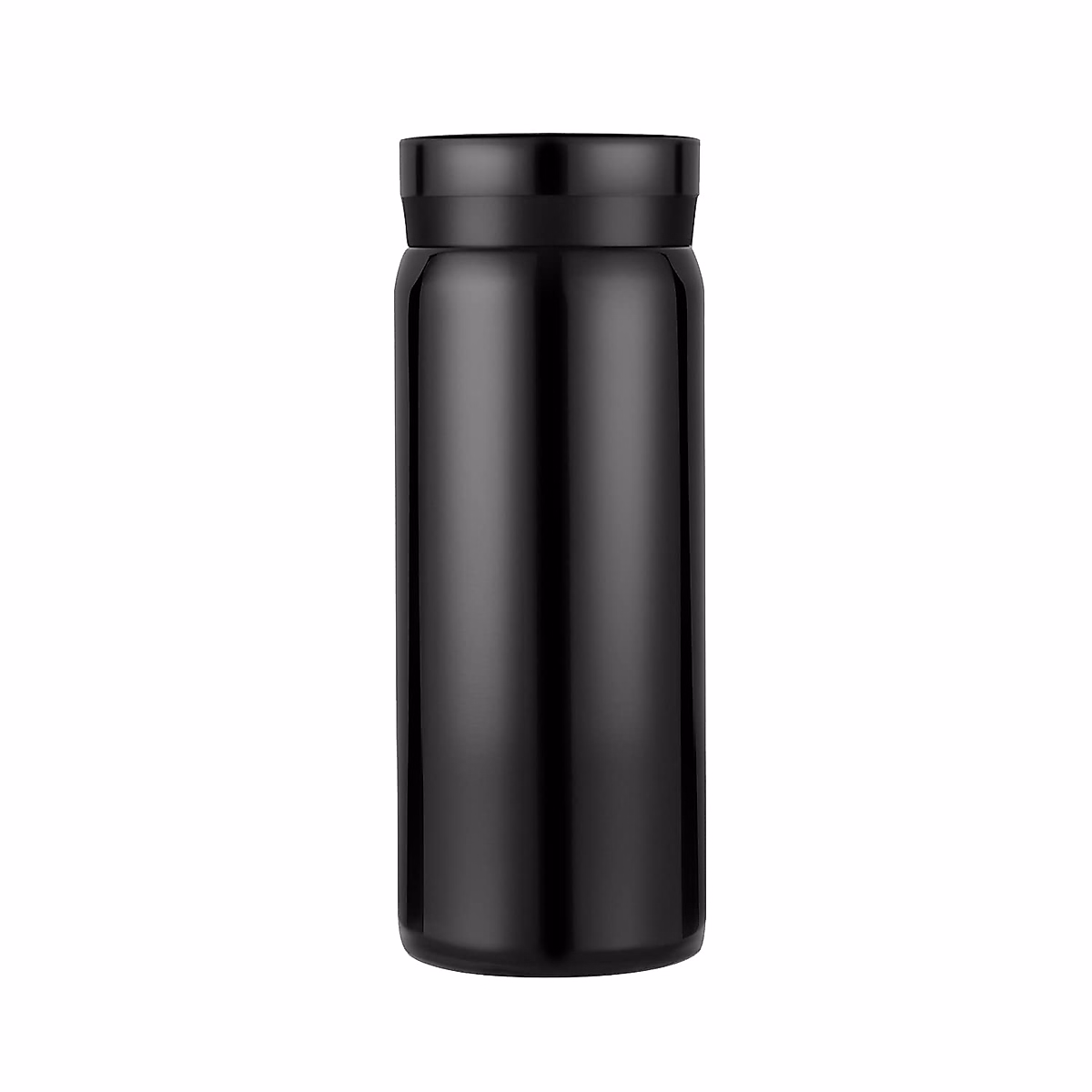 Mini Thermos Cute Water Bottle - 7 oz Tiny Insulated Vacuum 18/10 Stainless Steel Small Flask - Leak Proof & Spill Proof & Keeps Cold and Hot for Drink, Coffee, Tea - Black