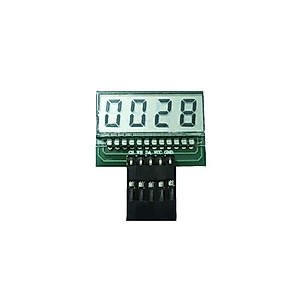 Taidacent 5 Pcs Custom Segment LCD Module HT1621 LCD Driver Low Power Consumption 3.3V 5V Universal 4 Digit LCD Display for MCU (LCD Module)