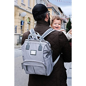 BEABA Wellington Diaper Bag Backpack and BEABA Stainless Steel Insulated Food Jar