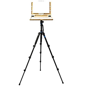 New Wave u.go Plein Air | Tripod LCS1| Compatible with New Wave u.go Plein air Pochade Boxes, Compact Aluminum Tripod with 360° Ball Head, Professional Tripod for Painting and DLSR Cameras