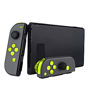 eXtremeRate 7 Colors 9 Modes NS Joycon DFS LED Kit for Nintendo Switch, Multi-Colors Luminated ABXY Trigger Face Buttons for Nintendo Switch & Switch OLED Model JoyCon - Joycon NOT Included