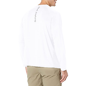 HUK Men's Pursuit Vented Long Sleeve Shirt | Long Sleeve Performance Fishing Shirt With +30 UPF Sun Protection, White, 3X-Large