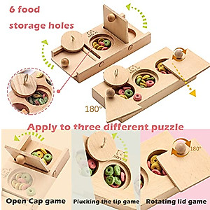 Boomcat Enrichment Foraging Toys,Puzzle Toys for Small Animals,Small pet Interactive Mental,Hide Treats Puzzle Game Hamster,Rabbit,Bunny,Rat,Guinea Pig,Chinchilla,Consume Energy and Relieve Boredom