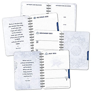 Ram Dass 2022-2023 Weekly Planner: Be Here Now | On-the-Go 17-Month Calendar (Aug 2022 - Dec 2023) | Compact 5" x 7" | Flexible Cover, Wire-O Binding, Elastic Closure, Inner Pocket