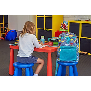 Trail maker Backpack with Lunch Box and Pencil Case for Girls and Boys, 17 Inch Backpacks for Kids for School (Colorful Clouds)