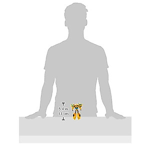 Transformers Toys Cyberverse Deluxe Class Bumblebee Action Figure, Sting Shot Attack Move and Build-A-Figure Piece, for Kids Ages 6 and Up, 5-inch