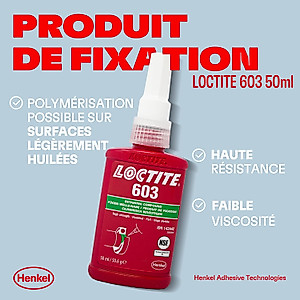 Loctite 142442 603 Threadlocker High Strength Retaining Compound, 50ml
