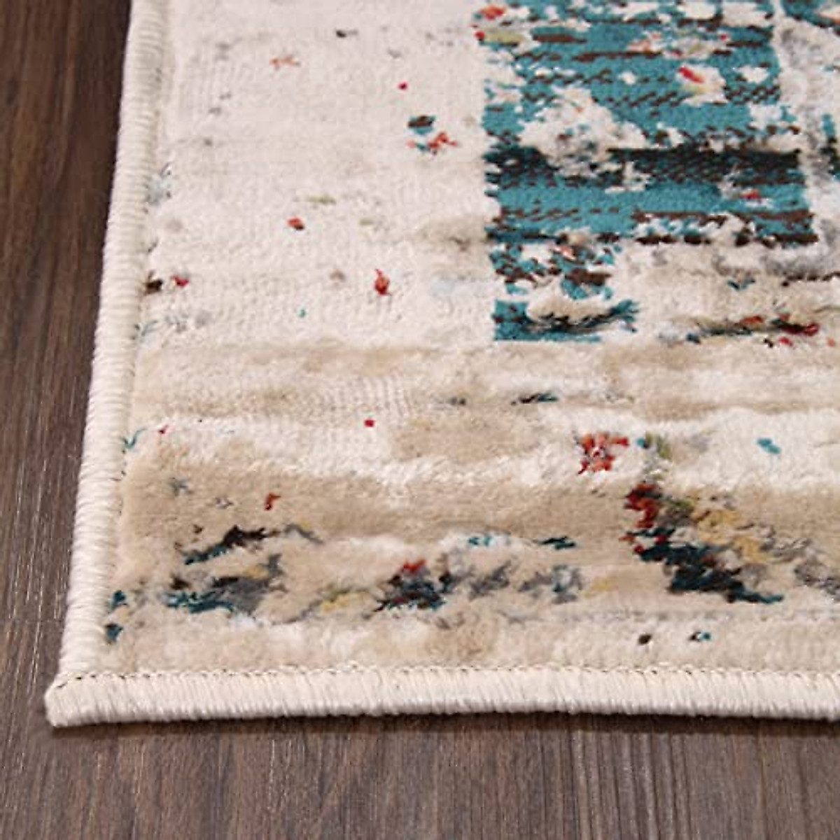 SUPERIOR Marquis 2' 7" x 8' Indoor Area Rug, Teal