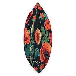 California Botanical Designs Poppy Flower Throw Pillow, 16x16, Multicolor