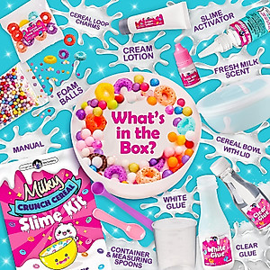 Original Stationery Milky Cereal Crunchy Slime Kit, All in One Slime Cereal Kit to make Really Crunchy Slime, Good Crunchy Slime and Slimes for Girls, Fun Family Activity and Gift Idea